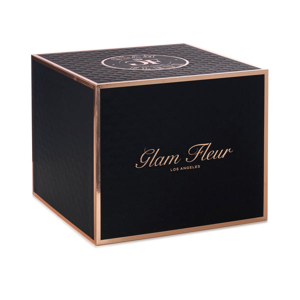 Grande Round Fuchsia Preserved Rose - Glam Fleur