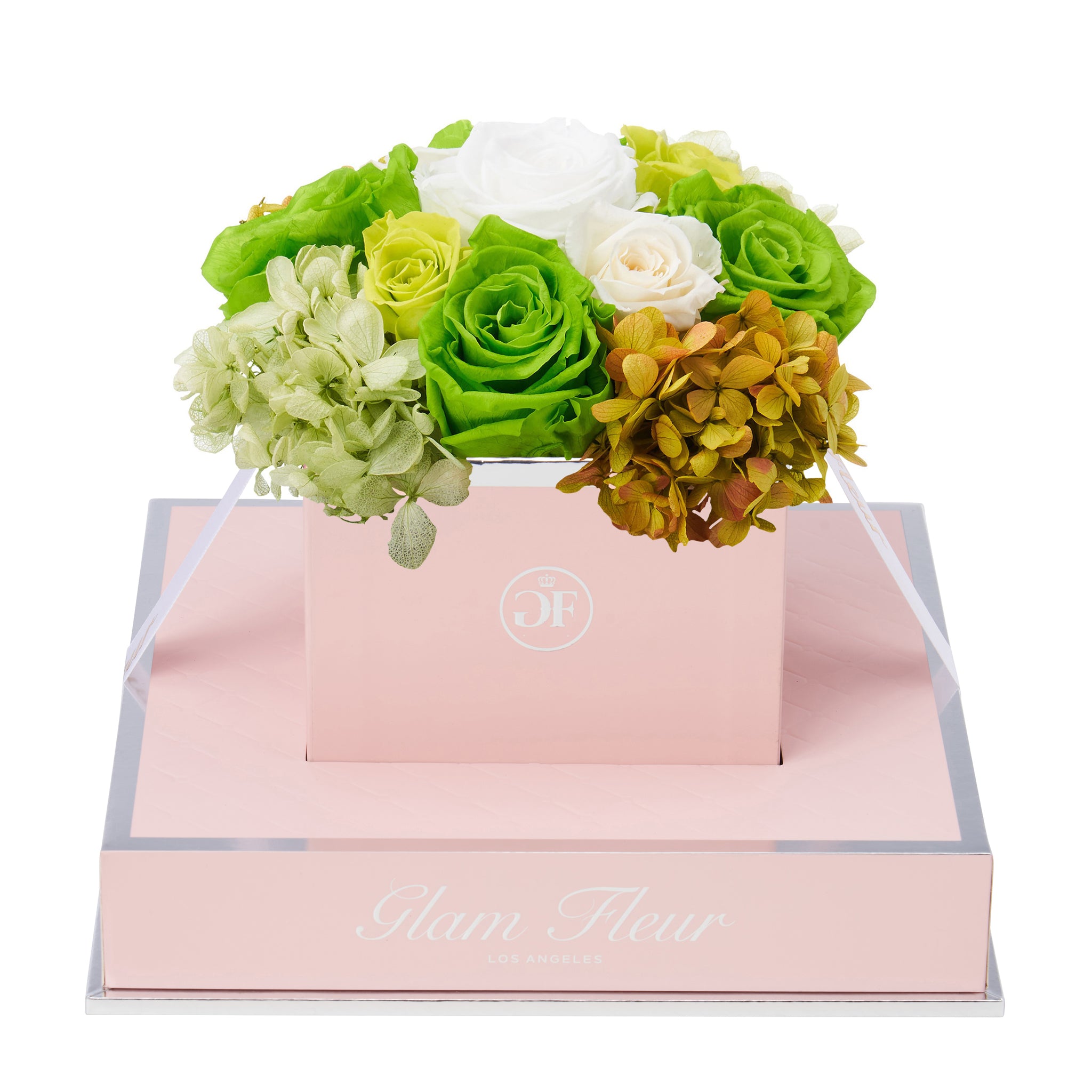 Rosé Chic Green Fusion Preserved Rose - Glam Fleur