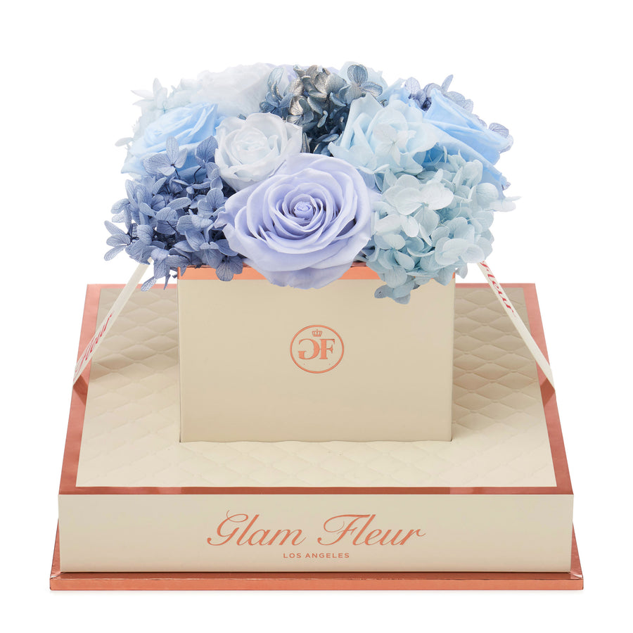 Montagé Chic Blue Lavender Fusion Preserved Rose - Glam Fleur