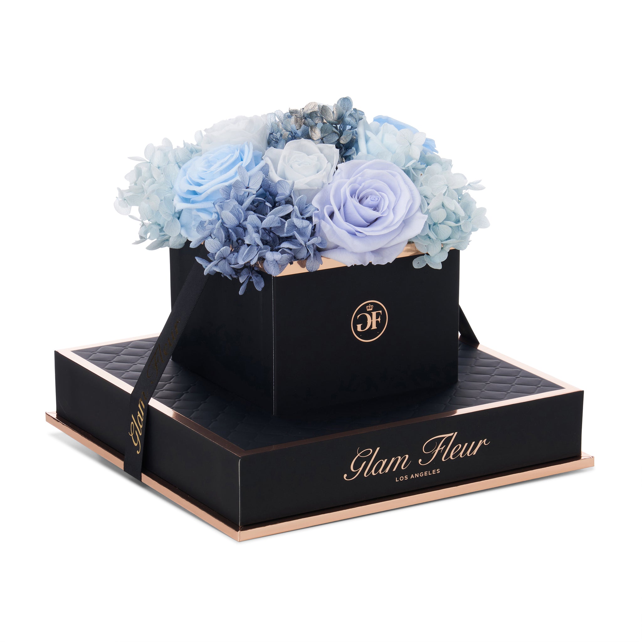 Blue Roses - Preserved Roses in a Box - Glam Fleur