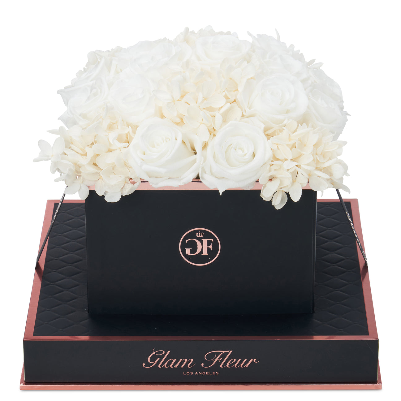 Noir White Fusion Preserved Roses - Glam Fleur