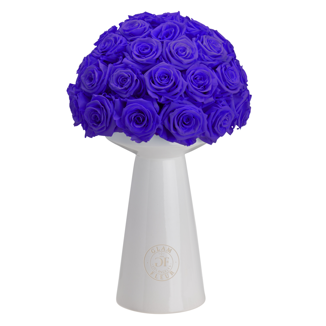 Purple Preserved Roses - Forever Roses in a Box - Glam Fleur