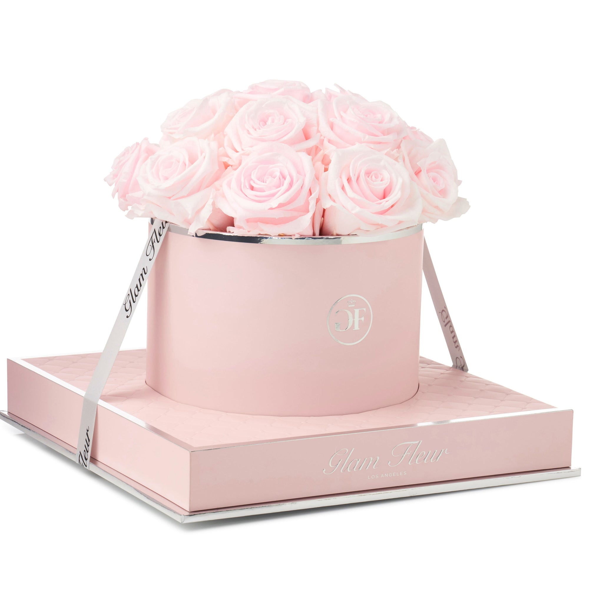 Baby Pink Long Lasting Rose Arrangement | Glam Fleur®