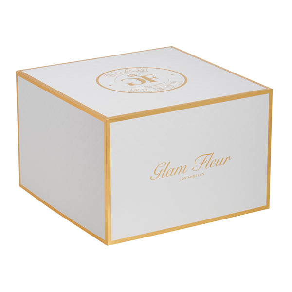 Fuchsia Blanche Heart Preserved Rose - Glam Fleur